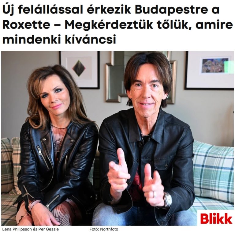 Interview with Per Gessle and Lena Philipsson about the Roxette In ...